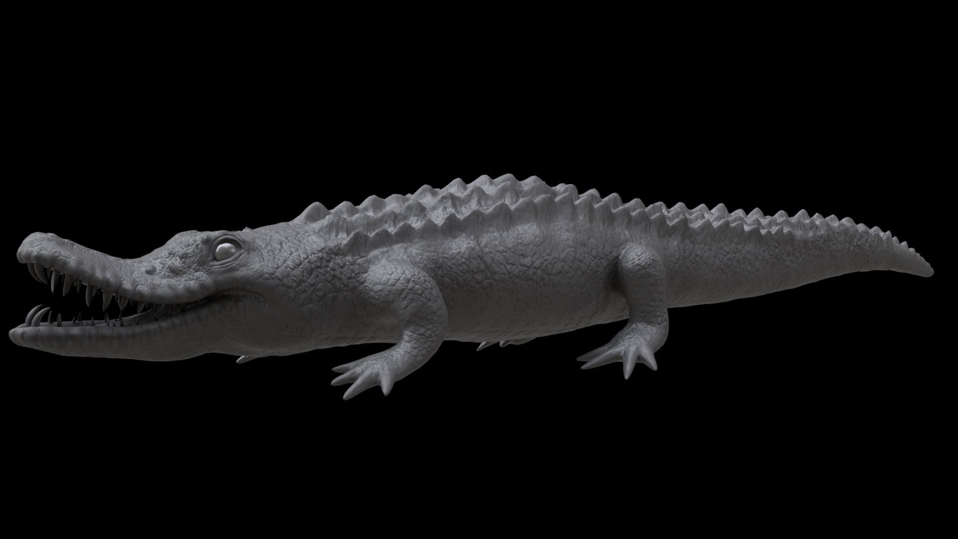 3D Crocodile 3D Model - TurboSquid 2064135