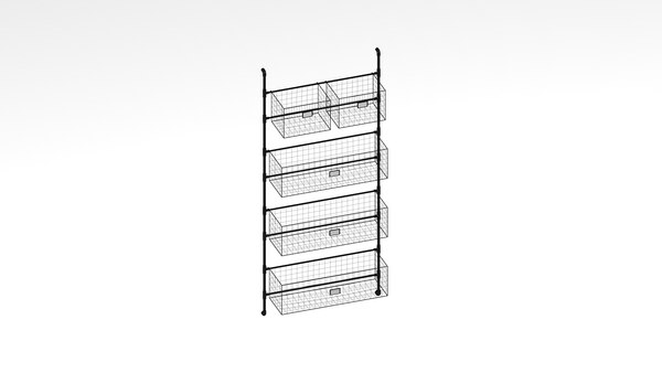 Black Metal Wall Shelf 3D model - TurboSquid 2039558