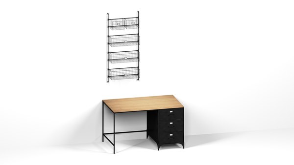 Black Metal Wall Shelf 3D model - TurboSquid 2039558