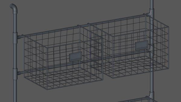 Black Metal Wall Shelf 3D model - TurboSquid 2039558