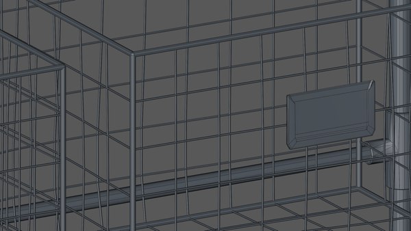 Black Metal Wall Shelf 3D model - TurboSquid 2039558
