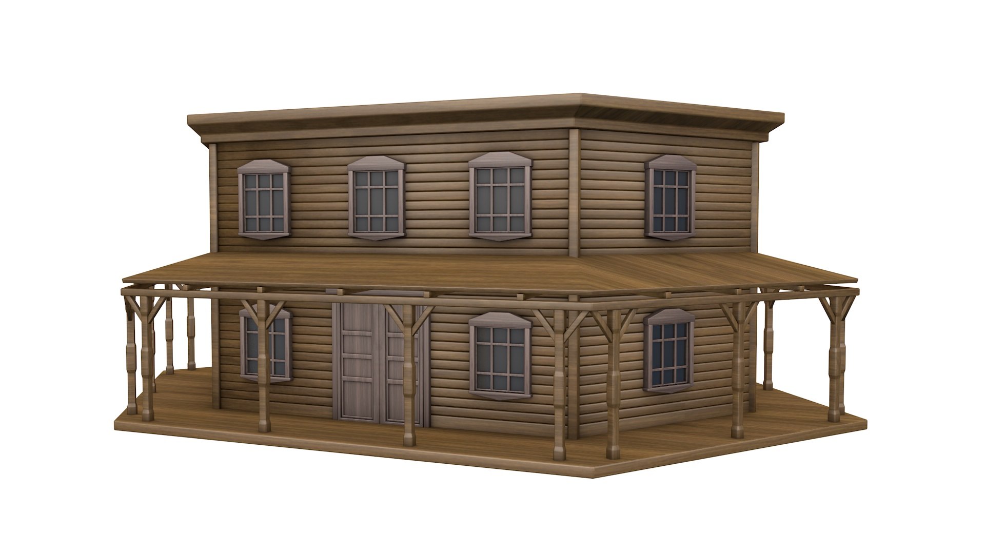 Western Houses Collection Model - TurboSquid 1915025