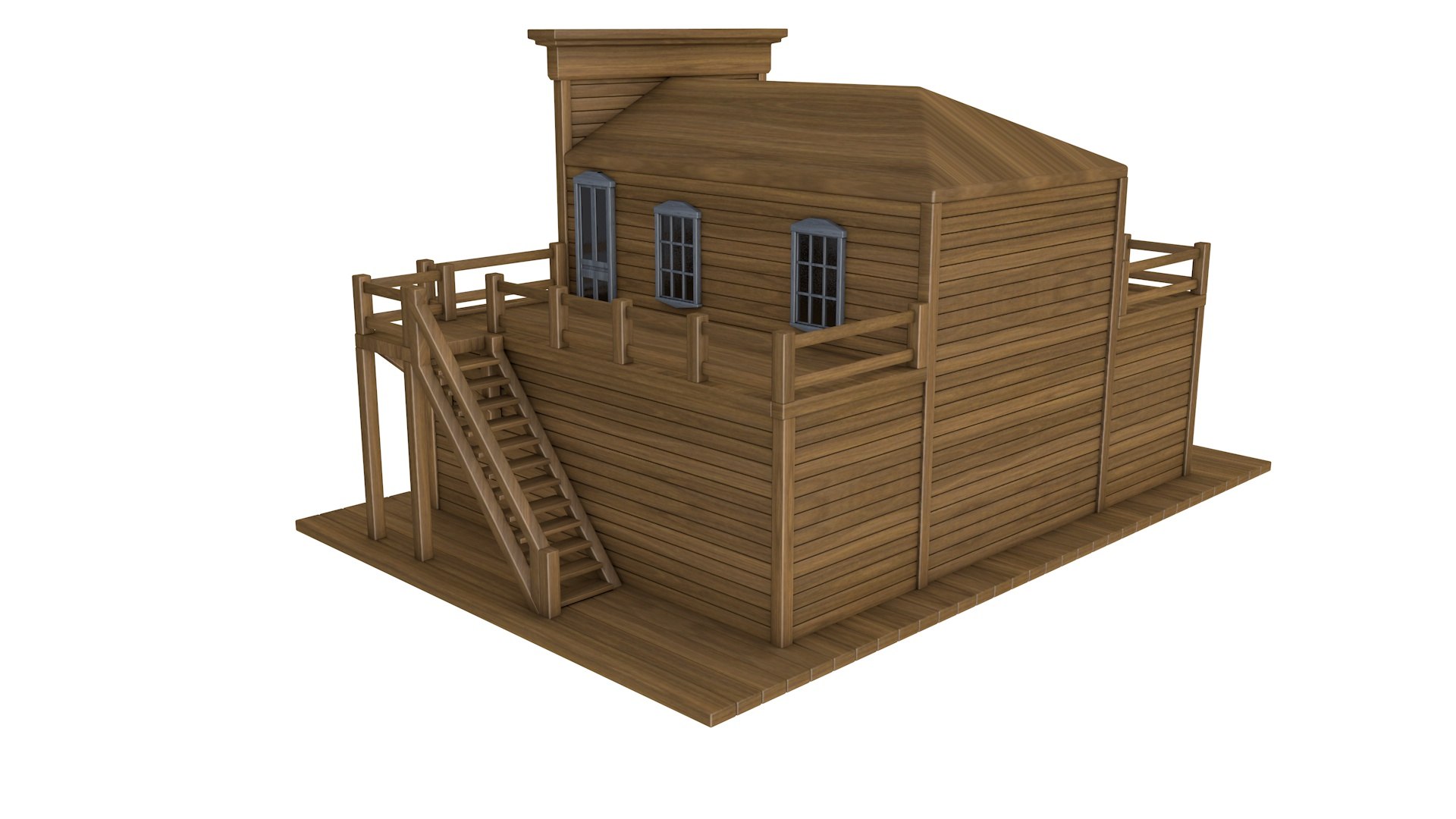 Western Houses Collection Model - TurboSquid 1915025