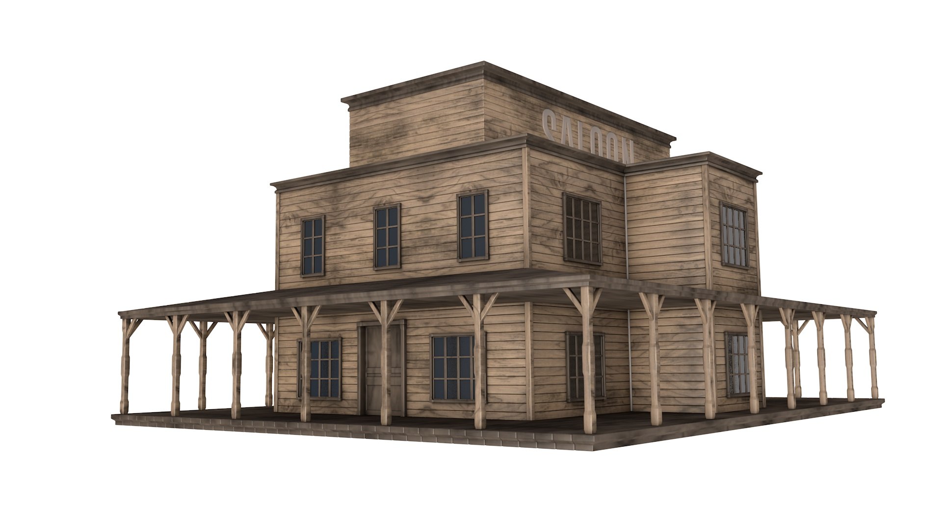 Western Houses Collection Model - TurboSquid 1915025