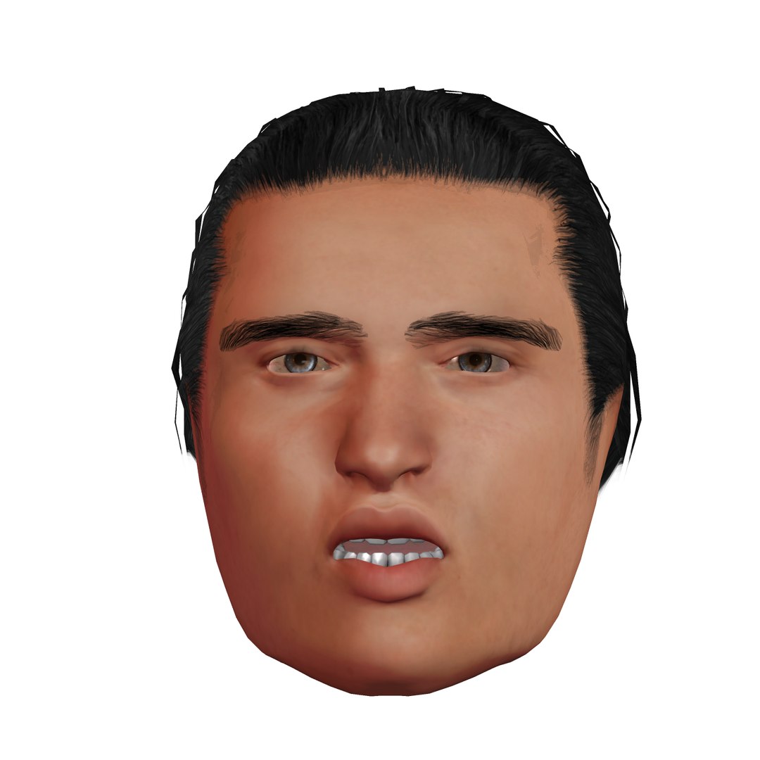 Adult Male Head 3D Model - TurboSquid 1588755