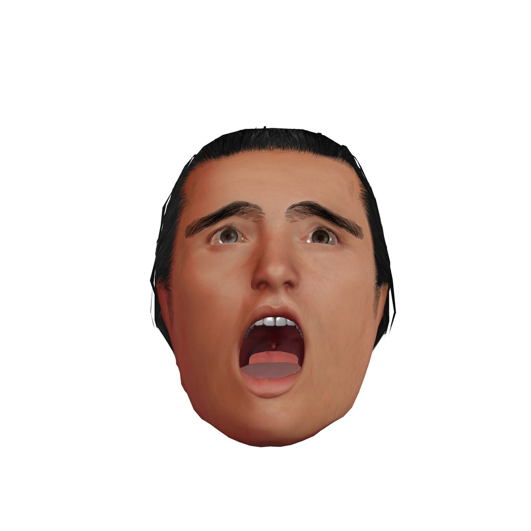 Adult Male Head 3D Model - TurboSquid 1588755