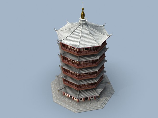 3D chinese tower model - TurboSquid 1399572