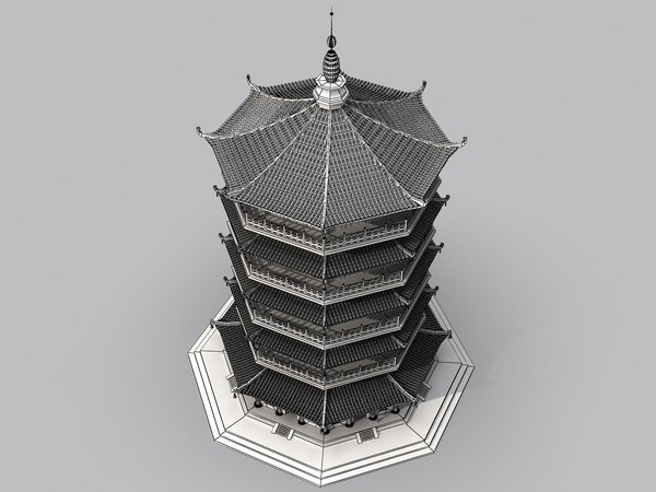 3D chinese tower model - TurboSquid 1399572