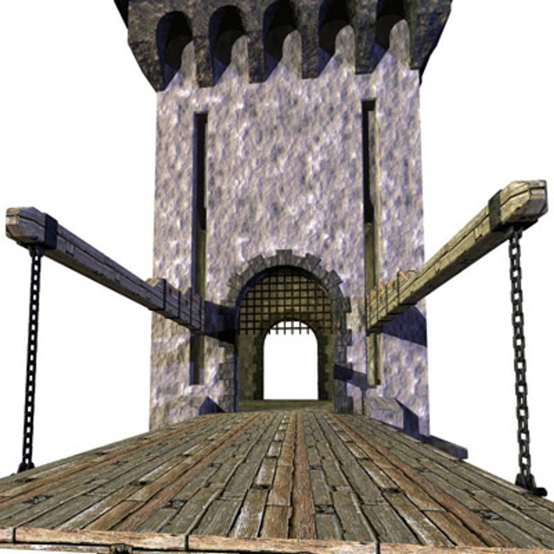 3d model castle gatehouse