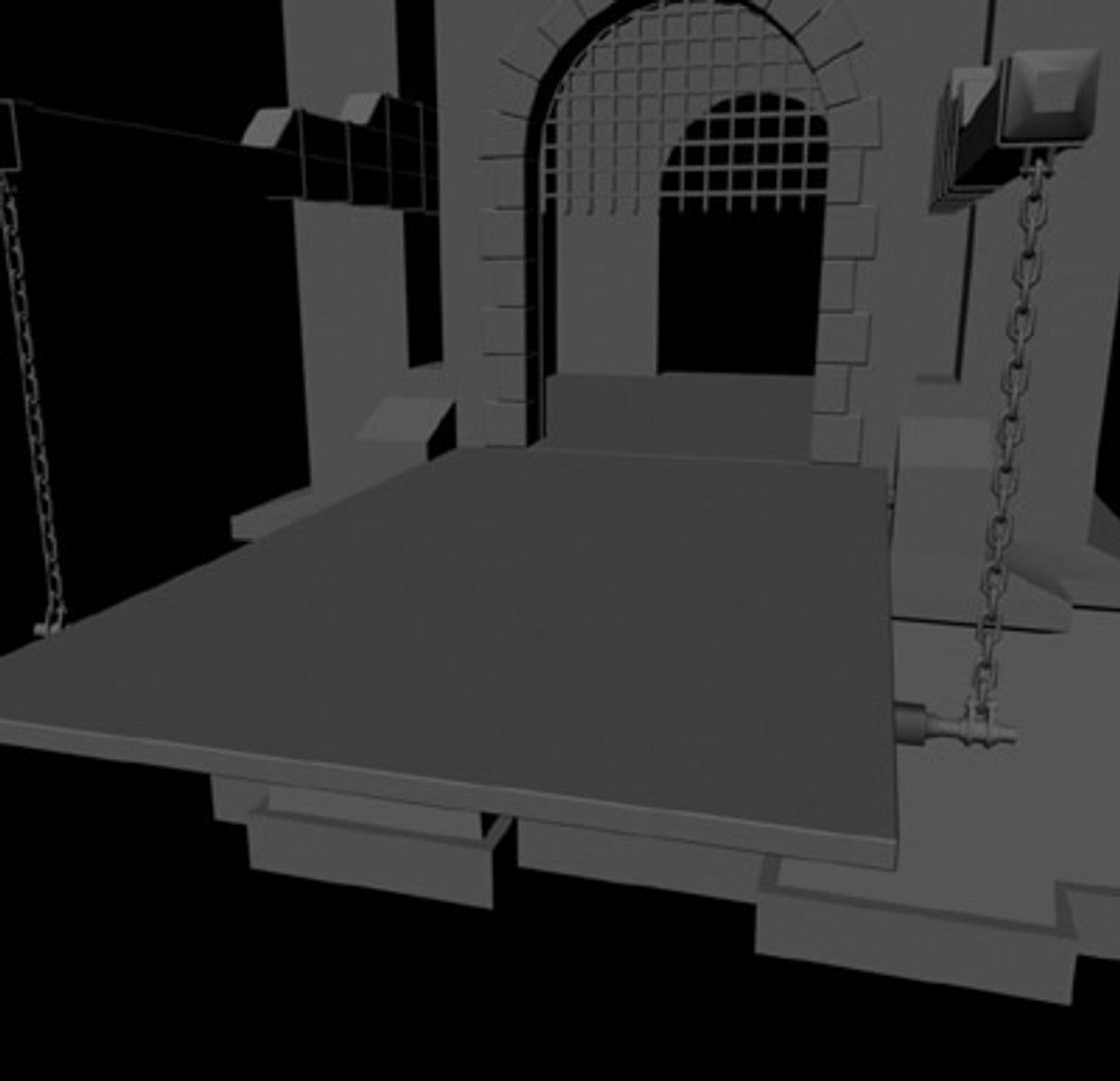 3d model castle gatehouse