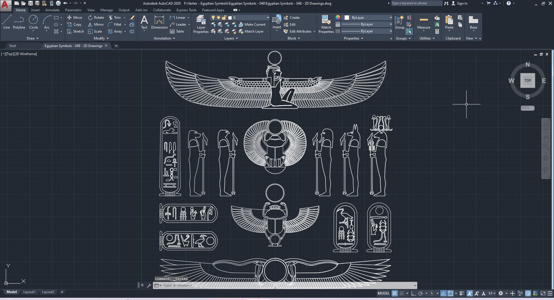 Egyptian Symbols - 048 3D Model - TurboSquid 2233502