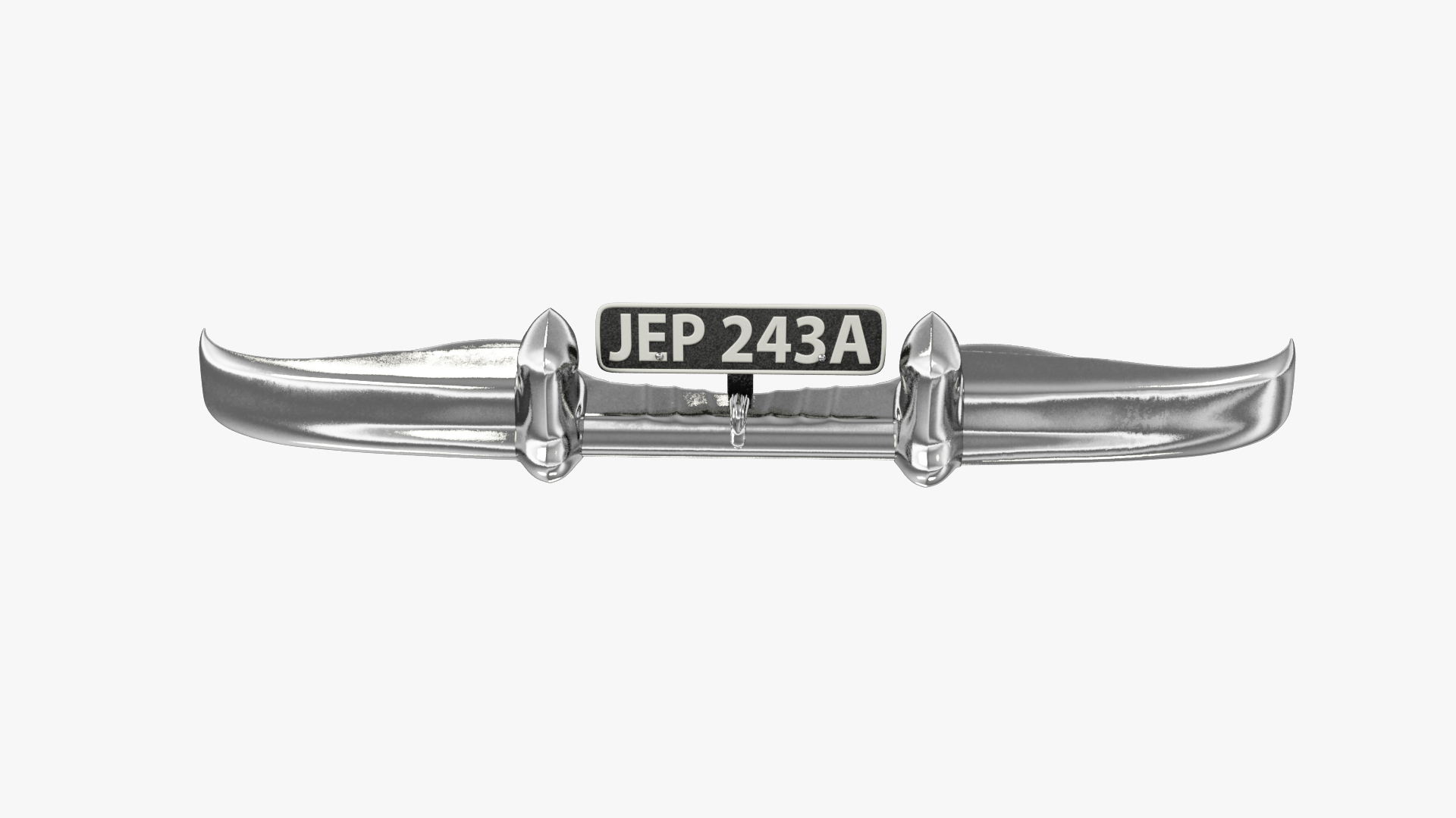 Retro Car Bumper V1 3D Model - TurboSquid 2030150