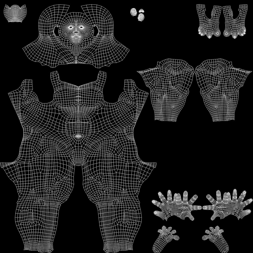 Male Body Skeleton Obj