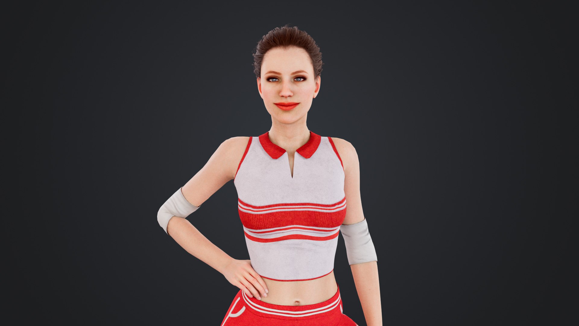 3D Female Volleyball Player Model - TurboSquid 2392192