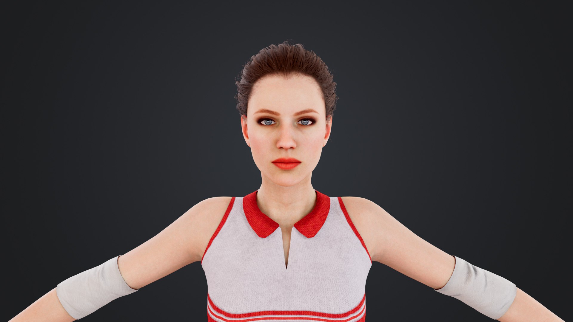 3D Female Volleyball Player Model - TurboSquid 2392192