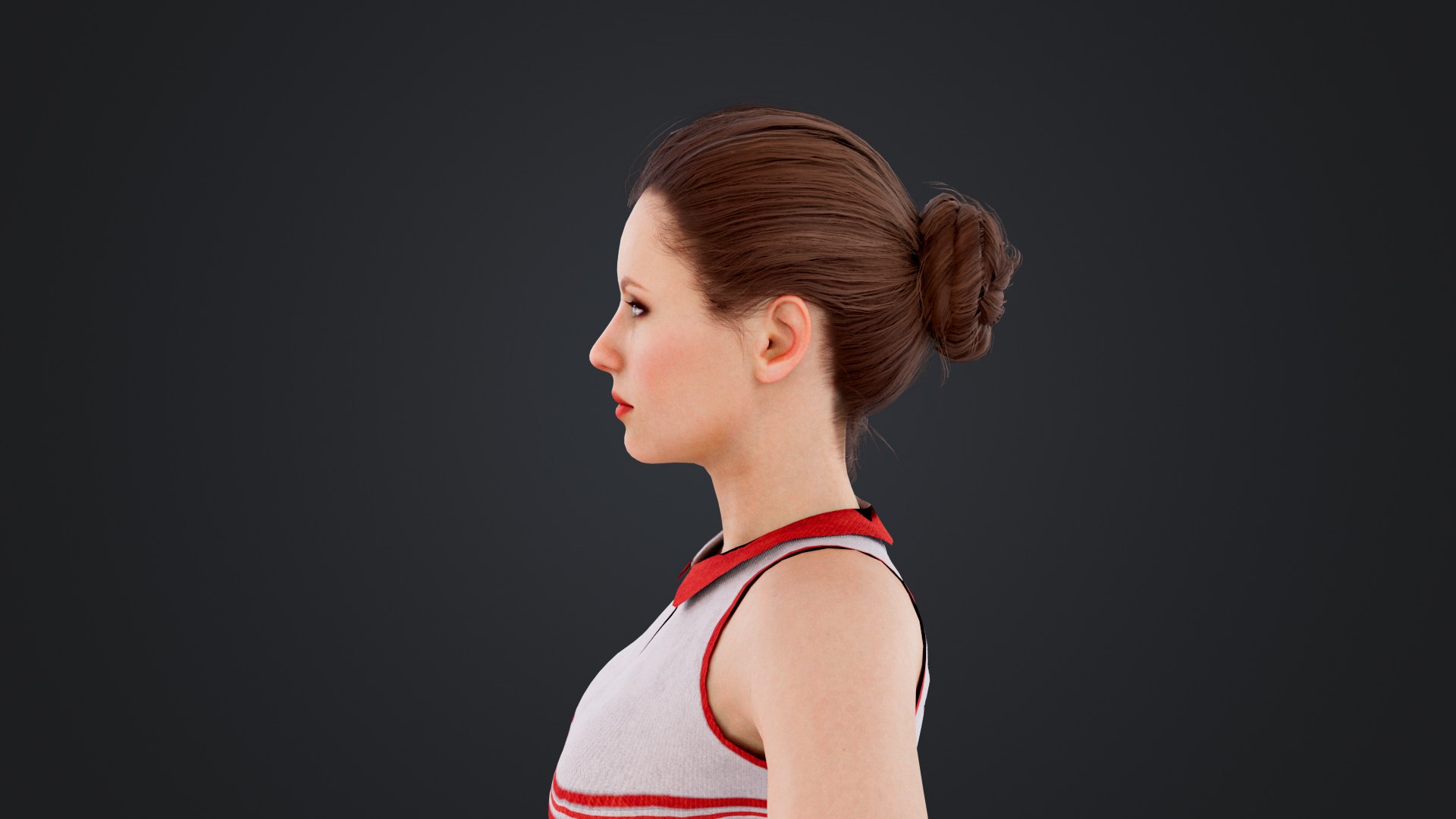 3D Female Volleyball Player Model - TurboSquid 2392192