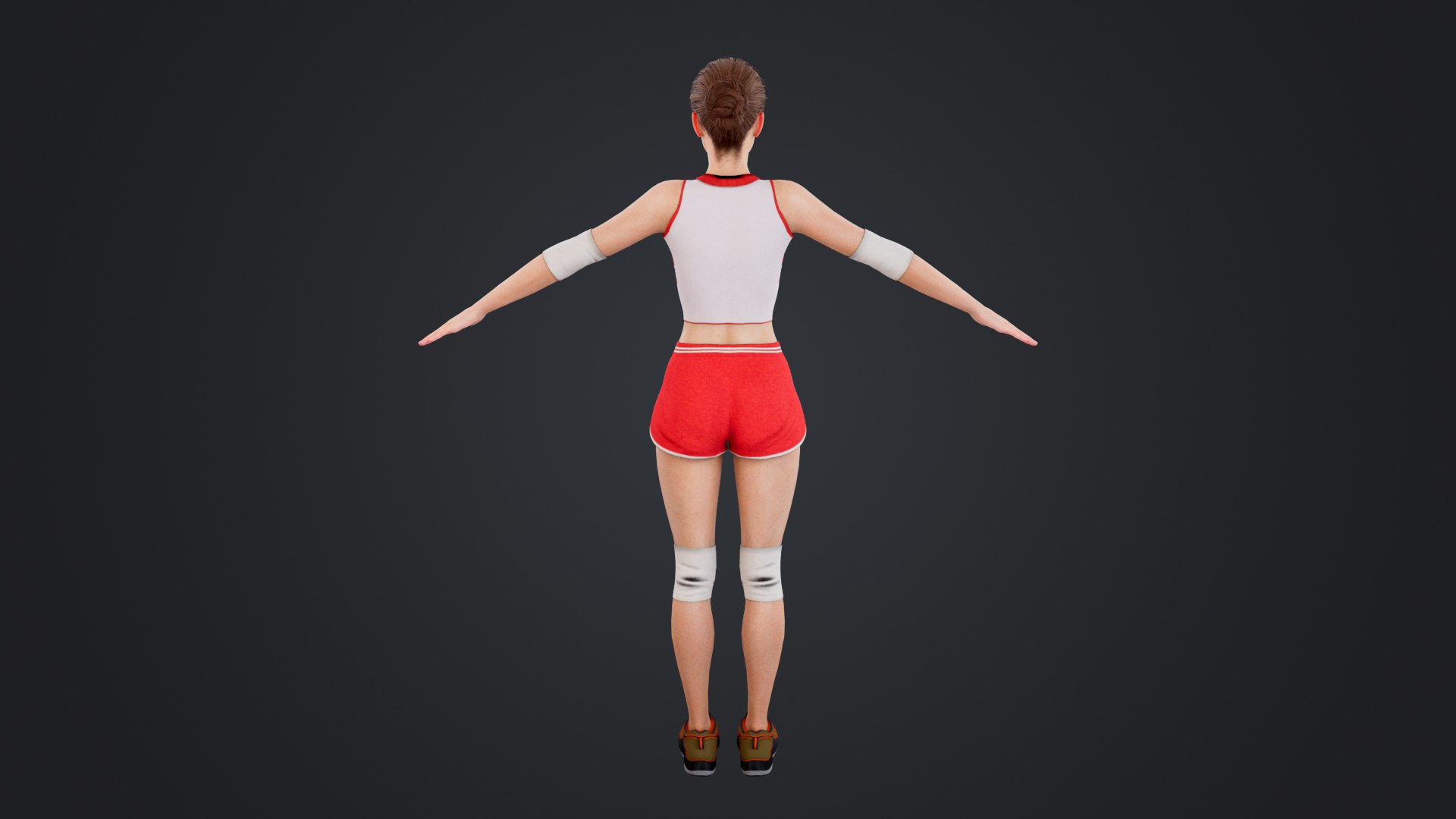 3D Female Volleyball Player Model - TurboSquid 2392192