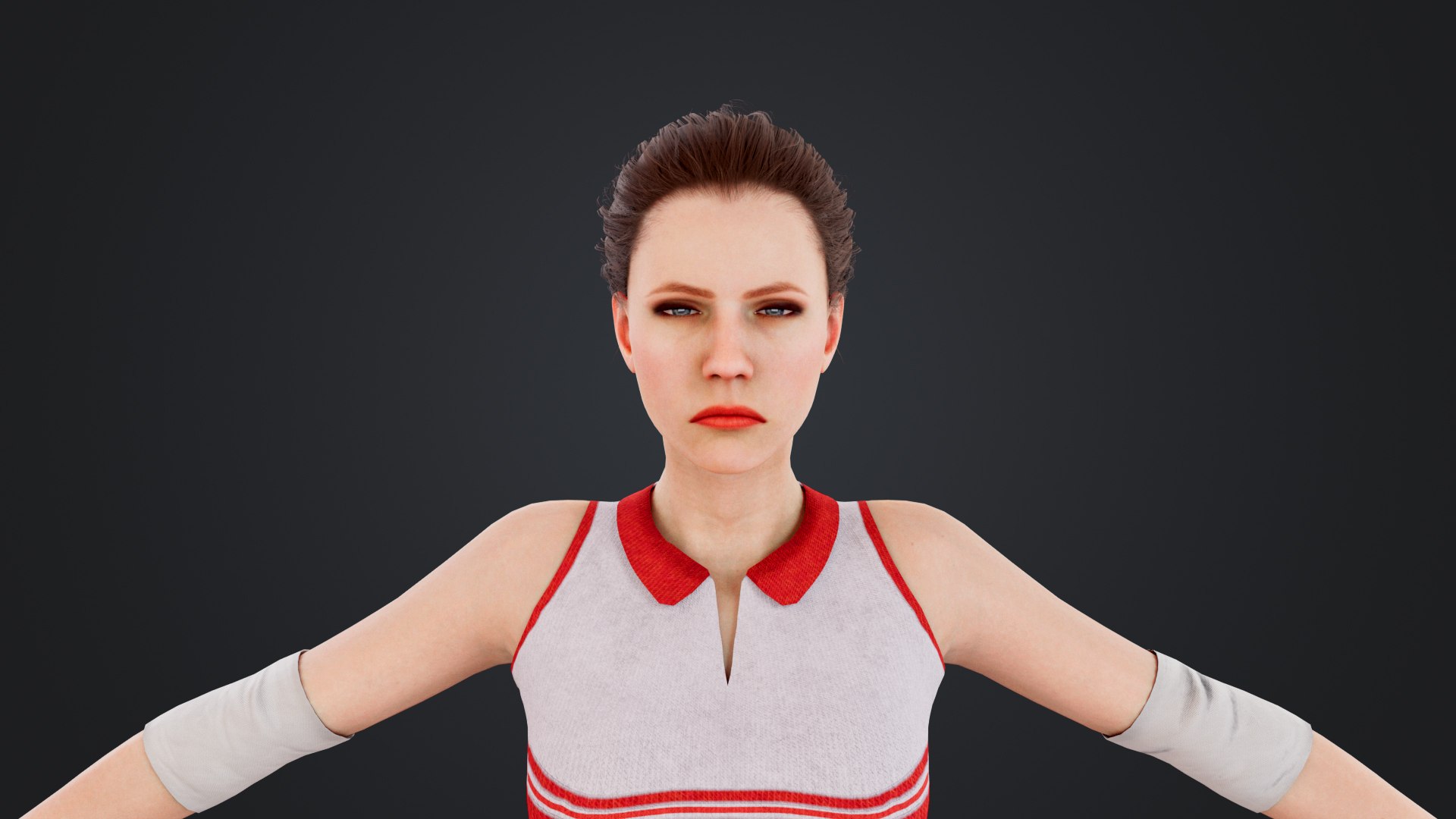 3D Female Volleyball Player Model - TurboSquid 2392192