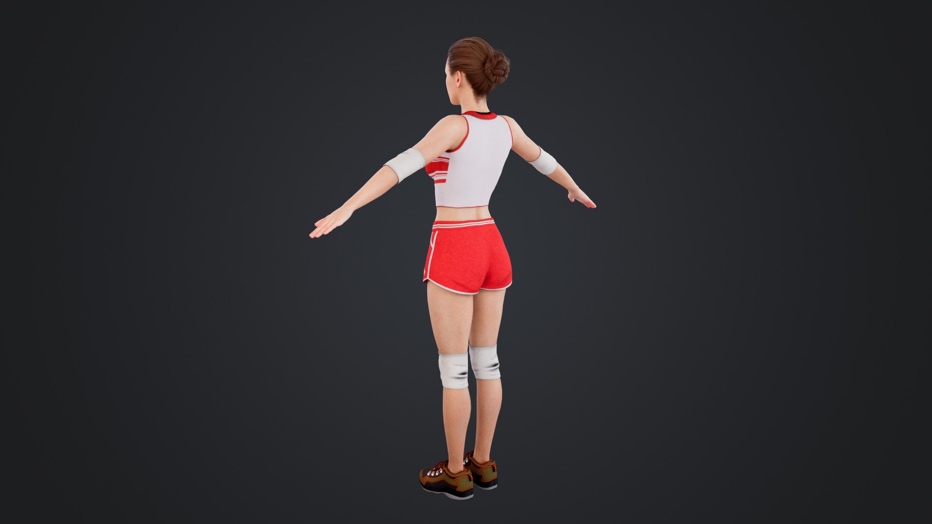 3D Female Volleyball Player Model - TurboSquid 2392192
