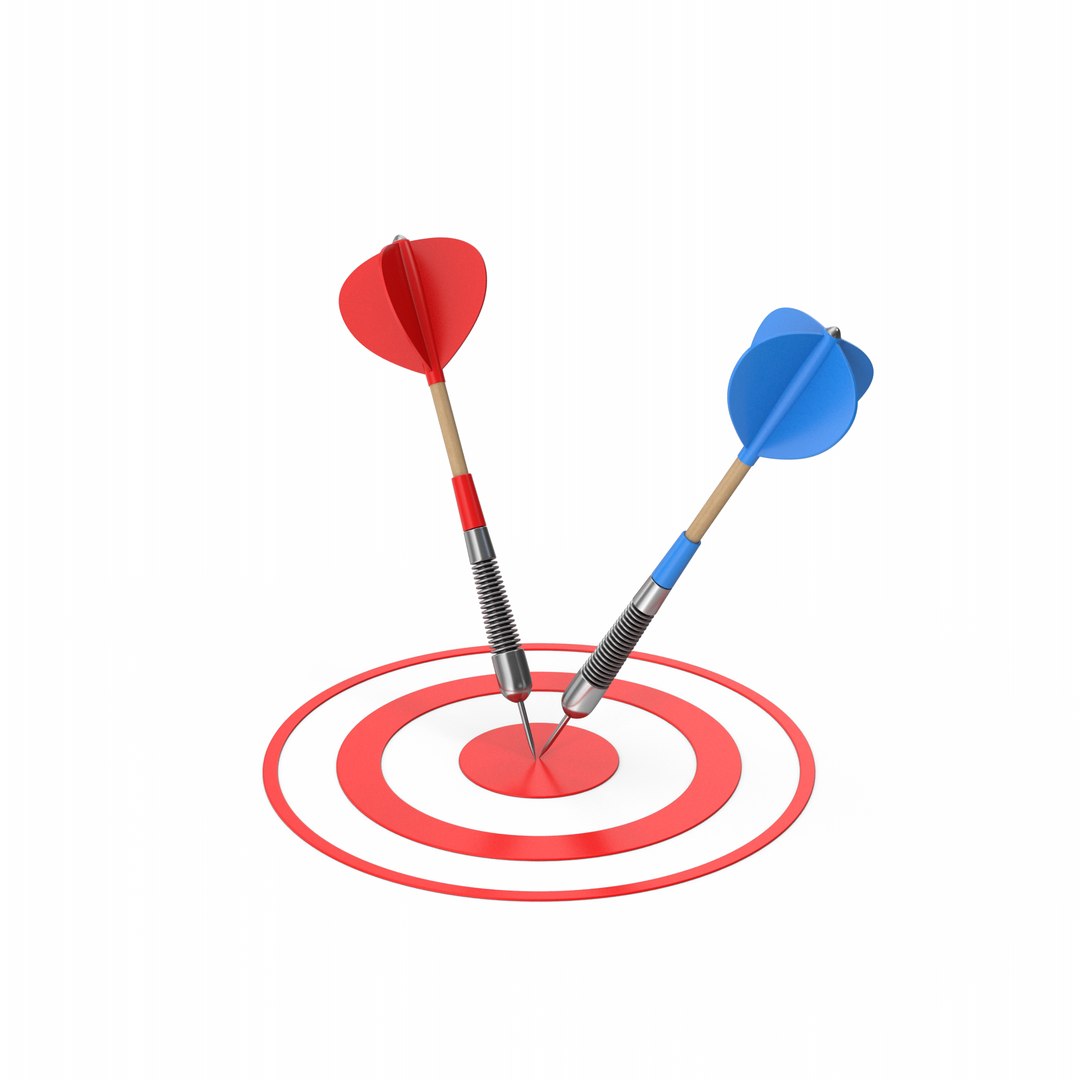 Darts On Target 3D - TurboSquid 2204114