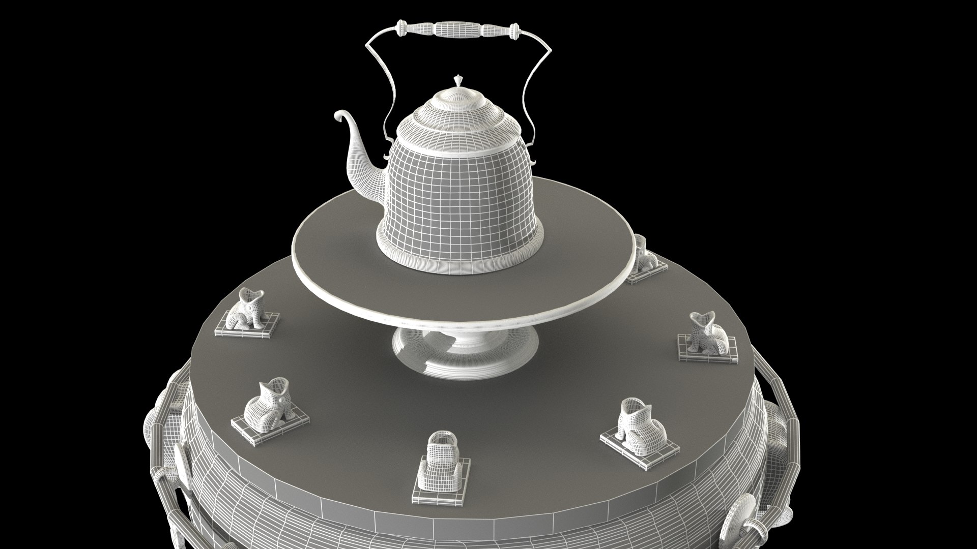 3D Model Chinese Copper Tea Pot - TurboSquid 1840560