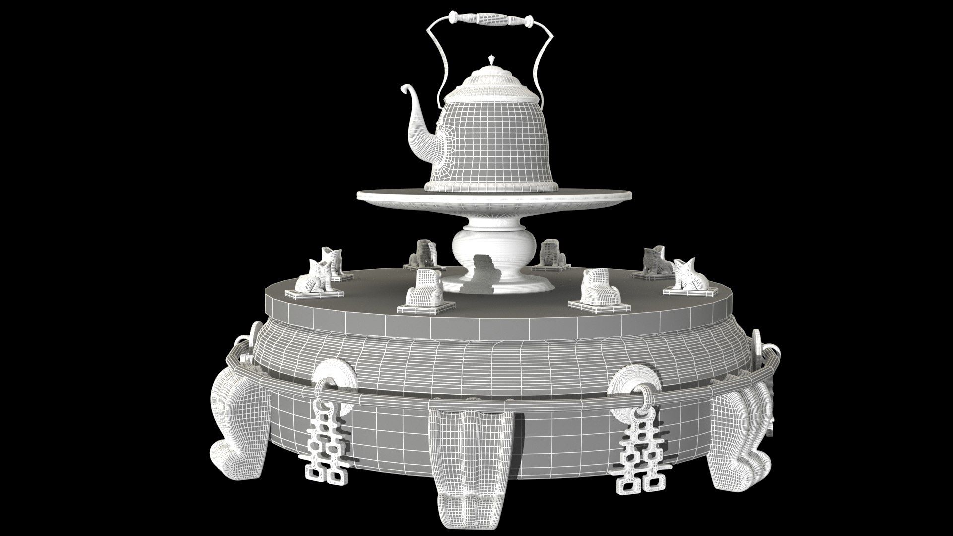 3D Model Chinese Copper Tea Pot - TurboSquid 1840560