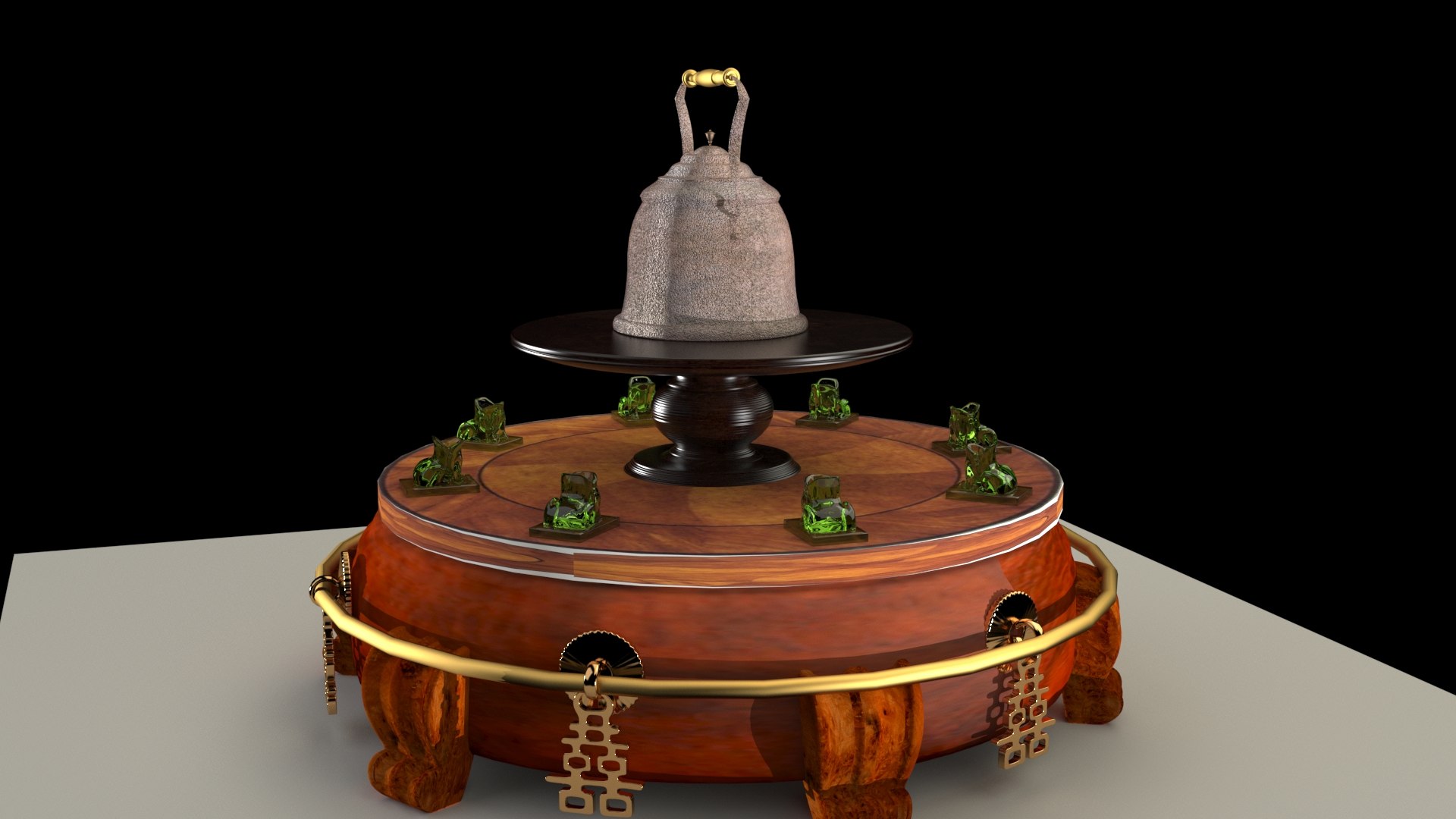 3D Model Chinese Copper Tea Pot - TurboSquid 1840560