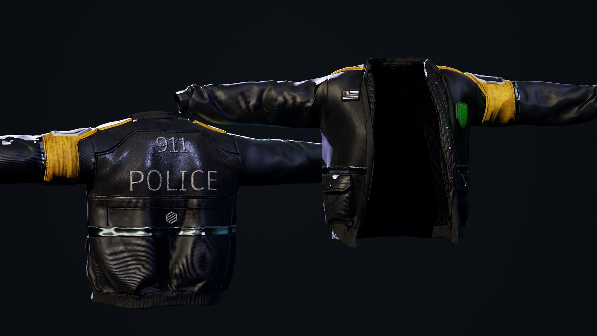 Cyberpunk Police Officer 3D Model - TurboSquid 2141714