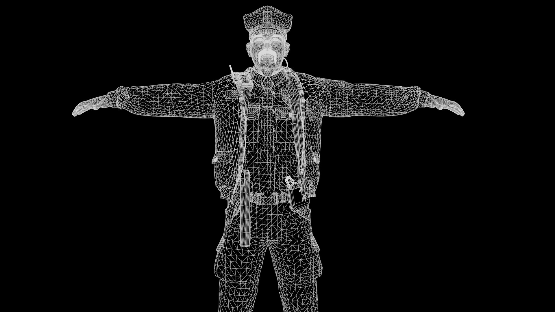 Cyberpunk Police Officer 3D Model - TurboSquid 2141714