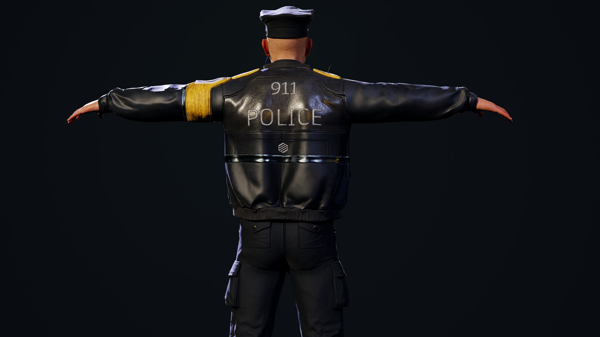 Cyberpunk Police Officer 3D Model - TurboSquid 2141714