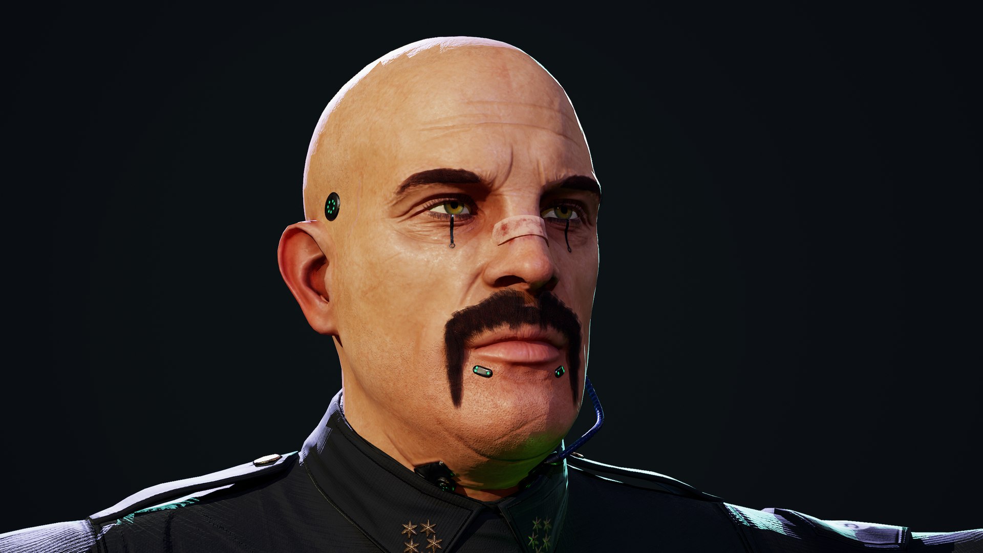 Cyberpunk Police Officer 3D Model - TurboSquid 2141714