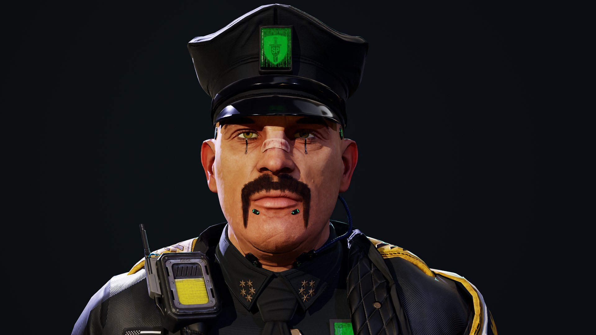 Cyberpunk Police Officer 3D Model - TurboSquid 2141714