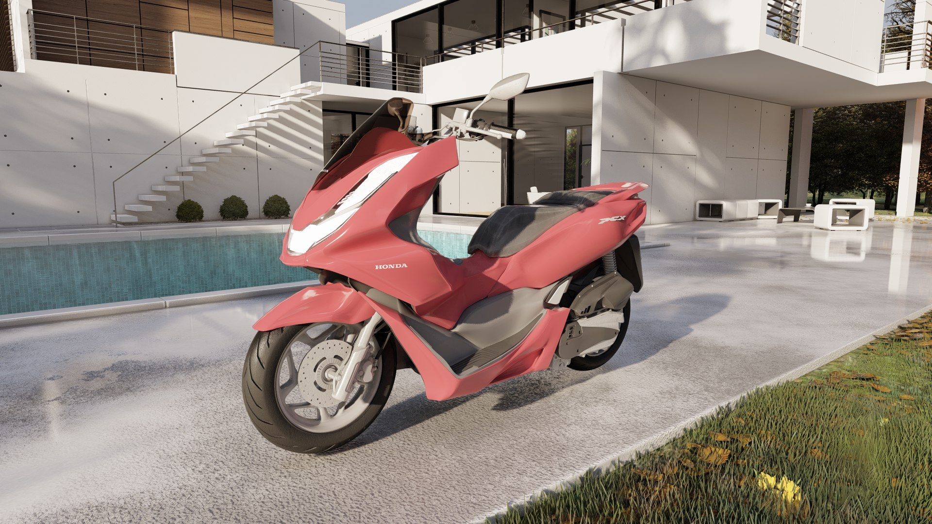 3D Motorcycle Honda PCX - TurboSquid 2274519