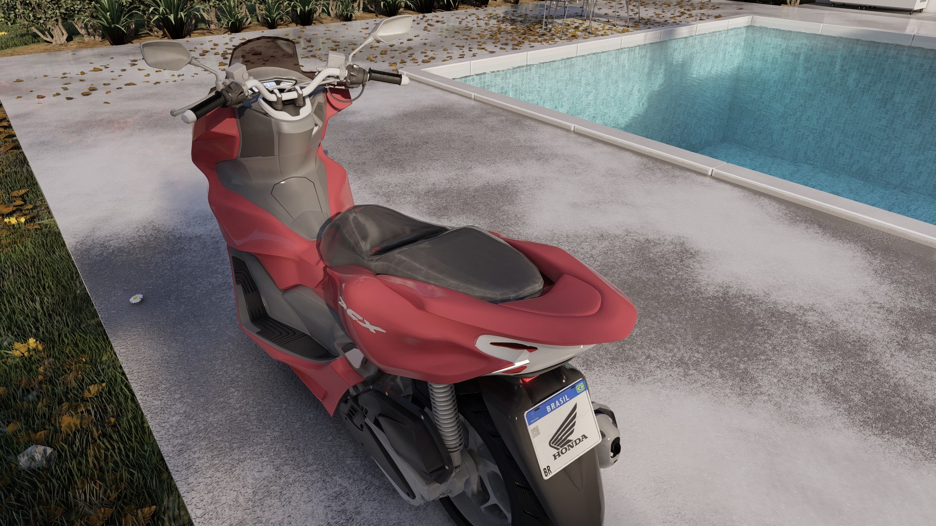 3D Motorcycle Honda PCX - TurboSquid 2274519