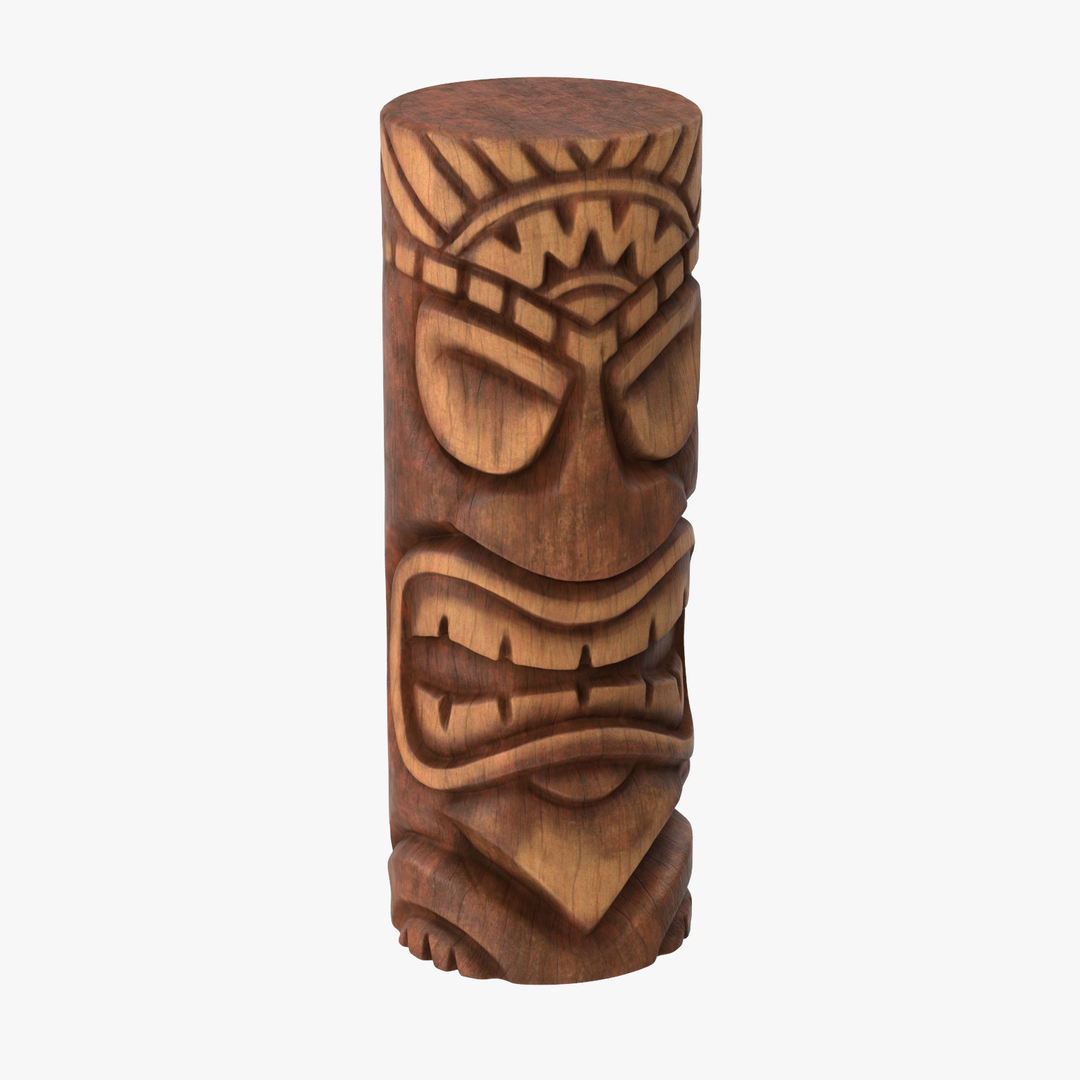 3 tiki 3d model