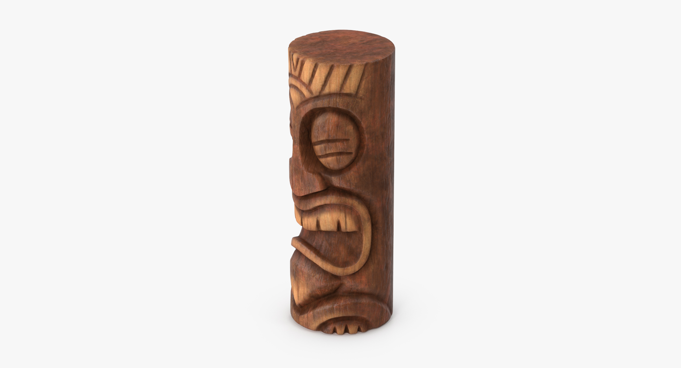 3 tiki 3d model