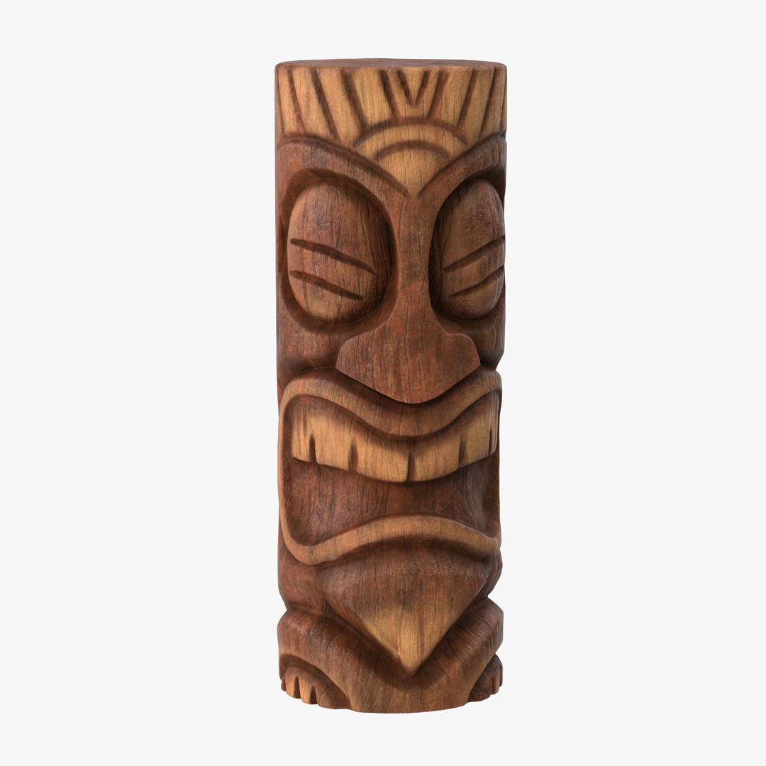 3 tiki 3d model