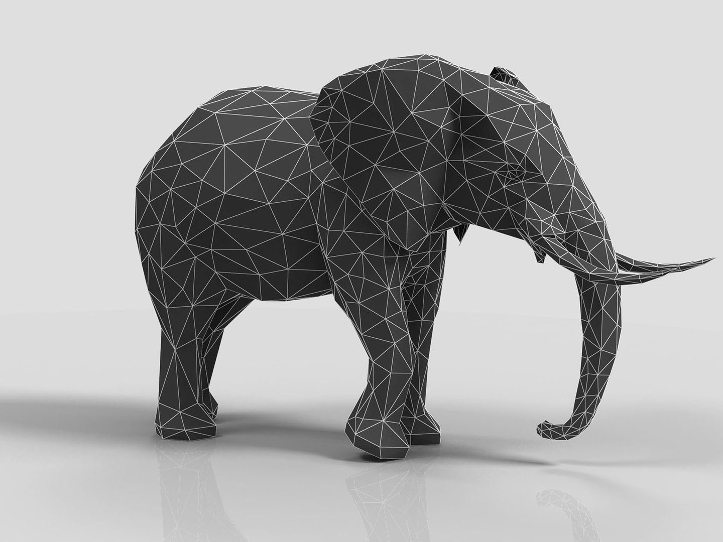 3D Low Poly Elephant - TurboSquid 1965927