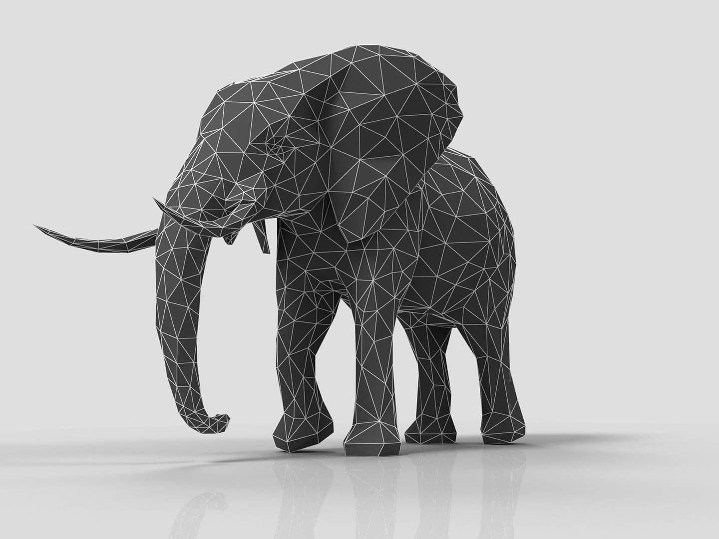 3D Low Poly Elephant - TurboSquid 1965927