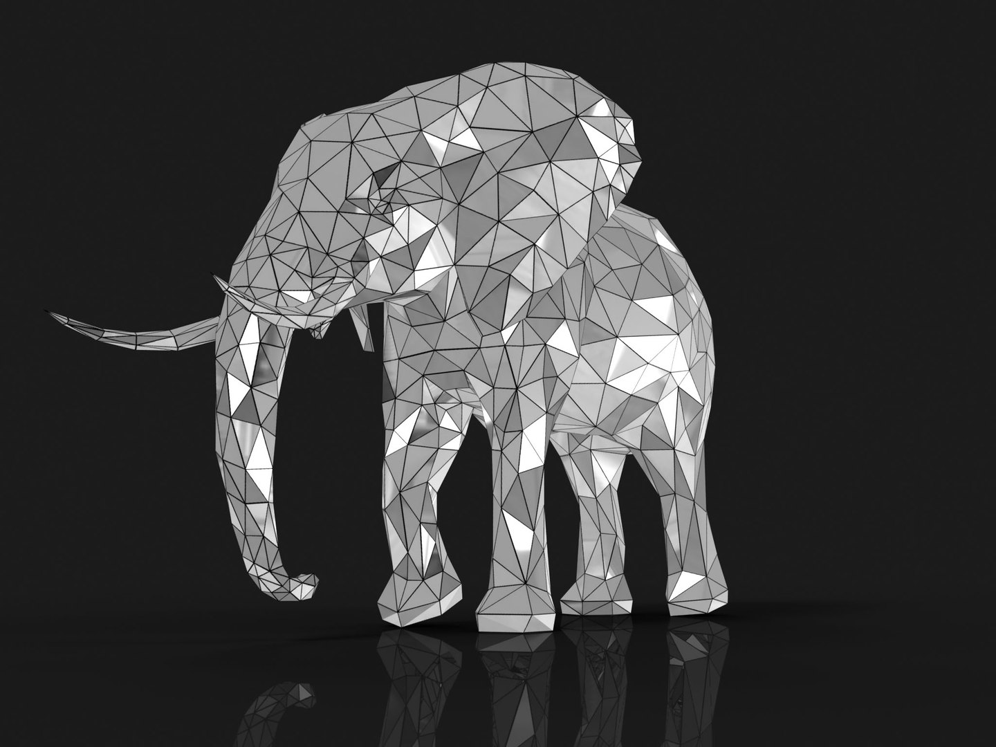 3D Low Poly Elephant - TurboSquid 1965927