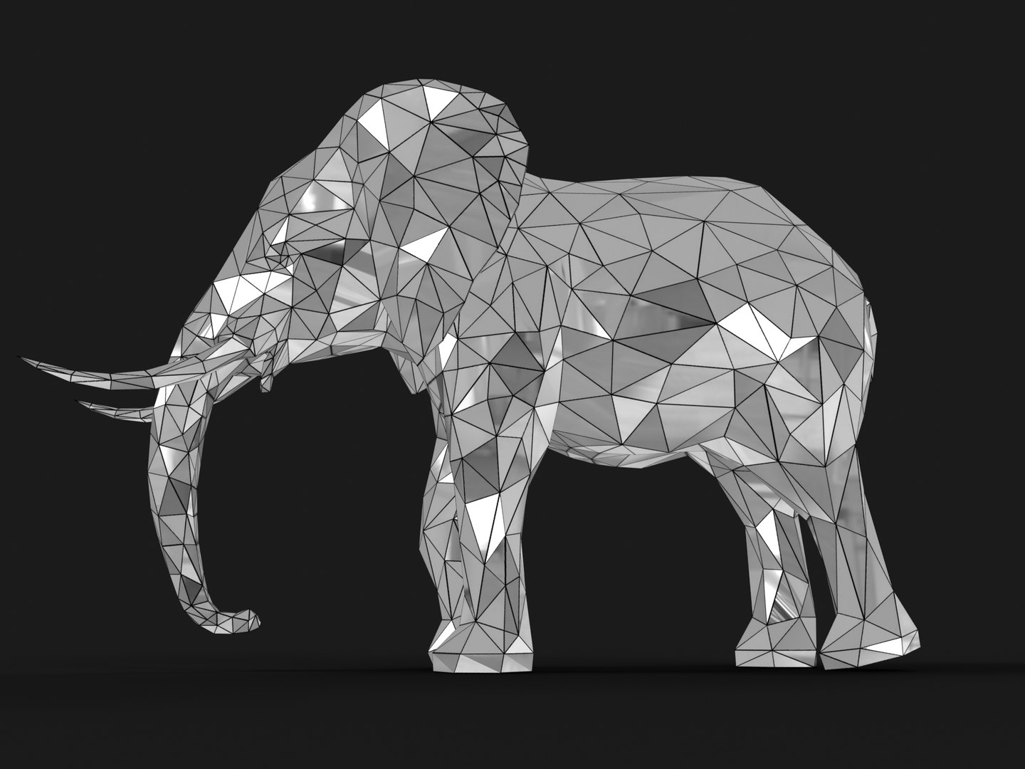 3D Low Poly Elephant - TurboSquid 1965927