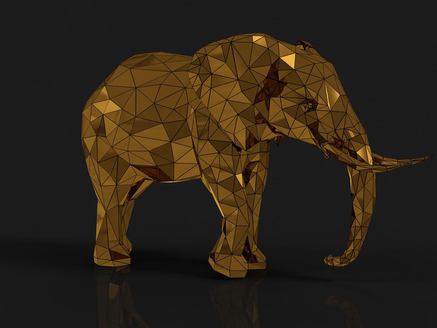 3D Low Poly Elephant - TurboSquid 1965927