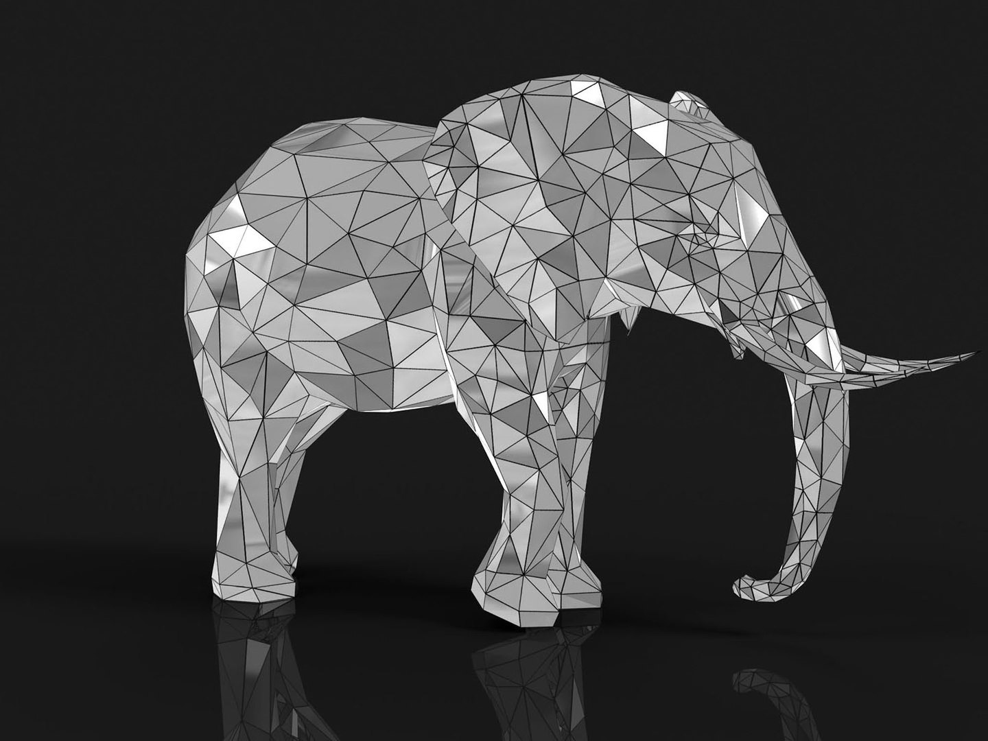 3D Low Poly Elephant - TurboSquid 1965927