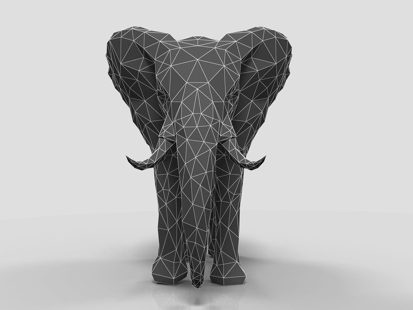 3D Low Poly Elephant - TurboSquid 1965927