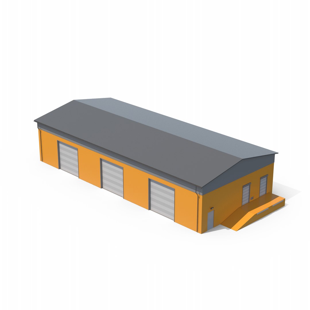 Warehouse Building 3D - TurboSquid 2113983
