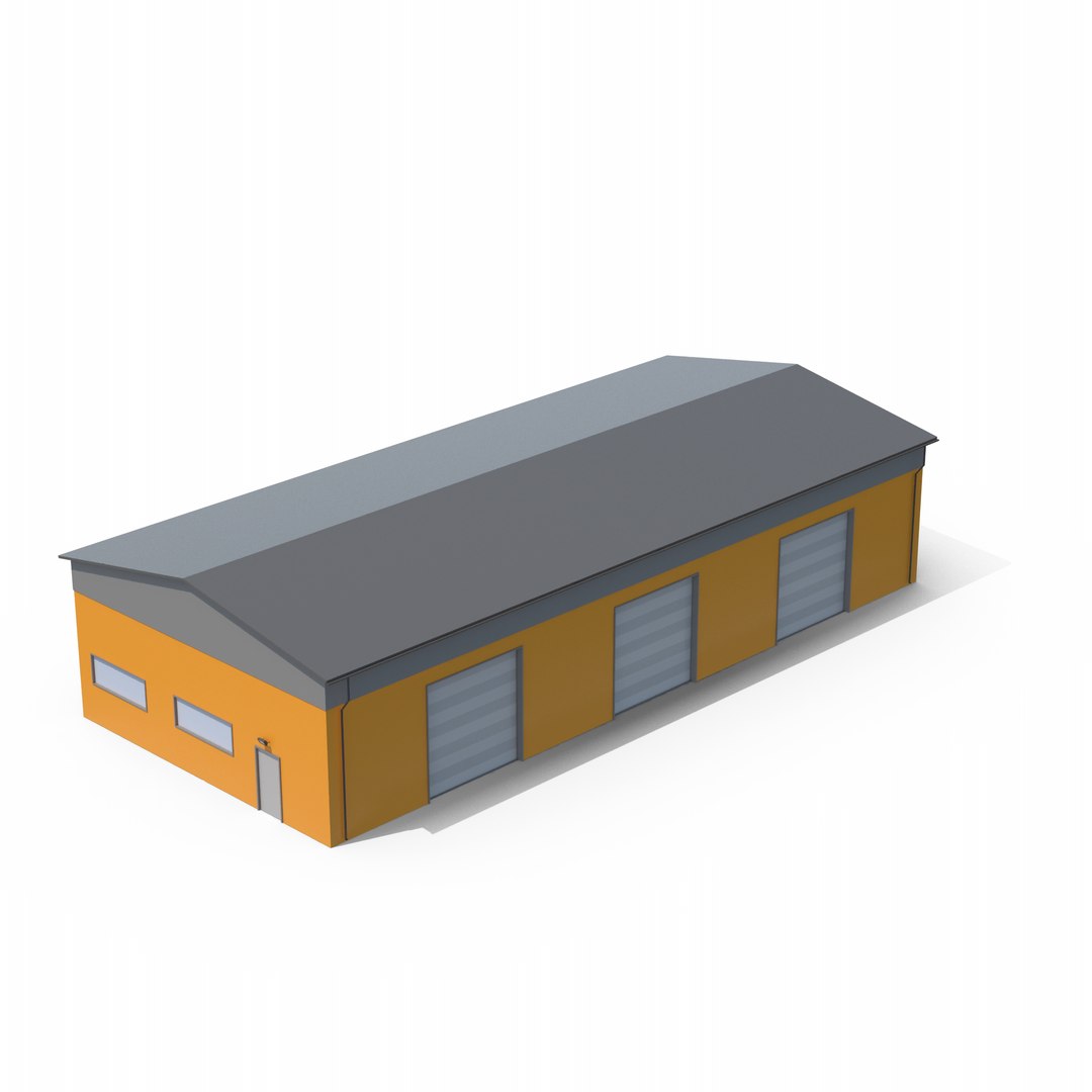 Warehouse Building 3D - TurboSquid 2113983