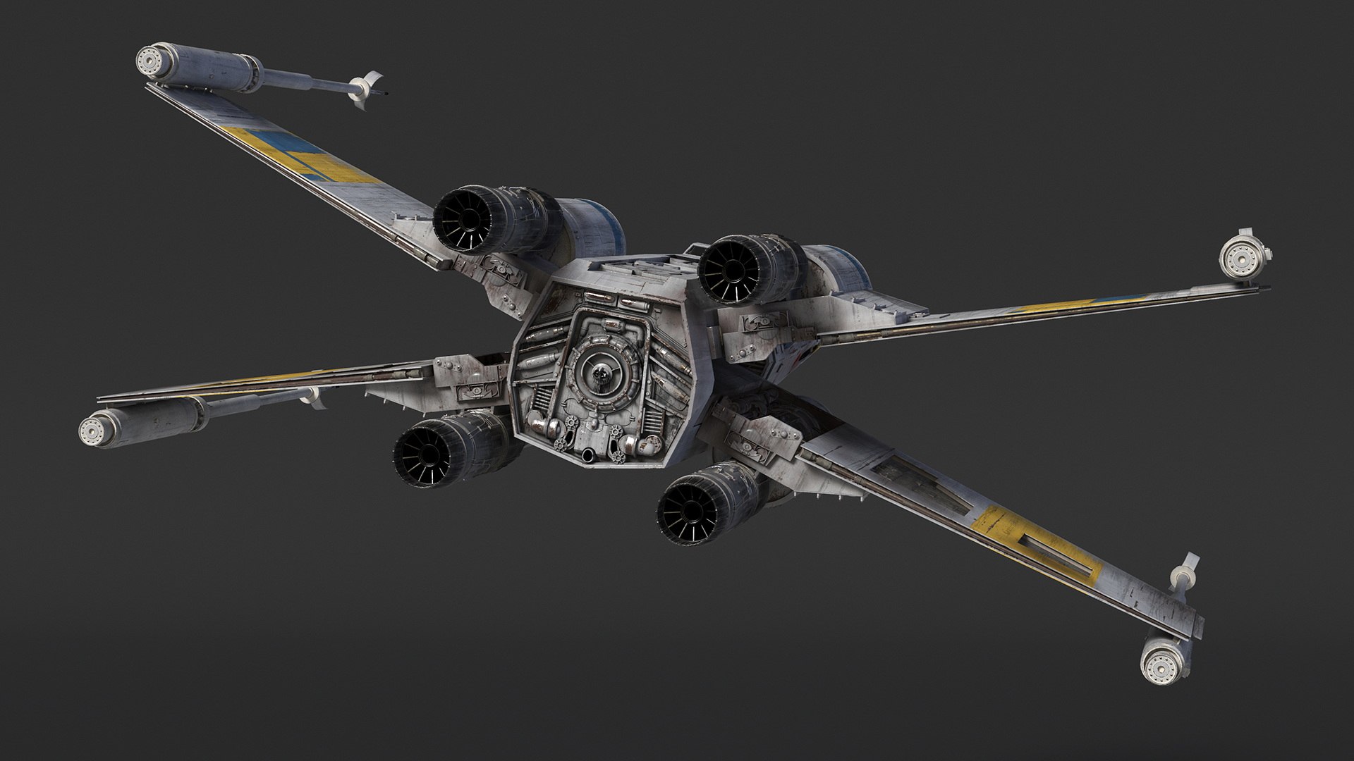Space Fighter X-Wing Starship 3D Model - TurboSquid 2265136