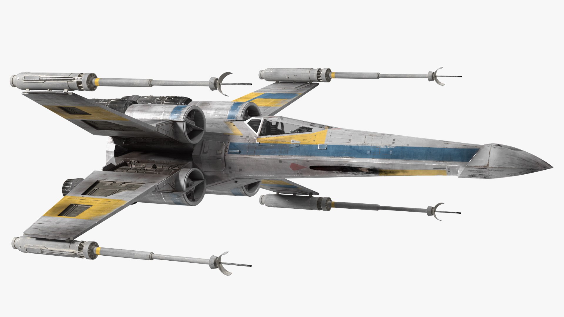 Space Fighter X-Wing Starship 3D Model - TurboSquid 2265136