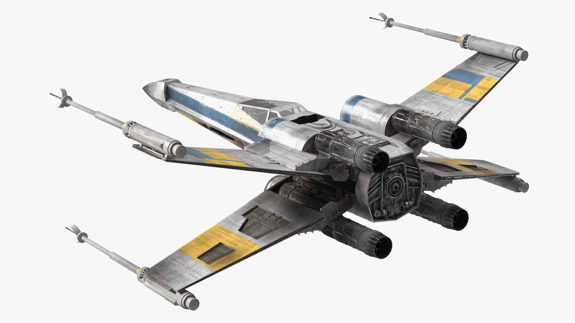 Space Fighter X-Wing Starship 3D Model - TurboSquid 2265136