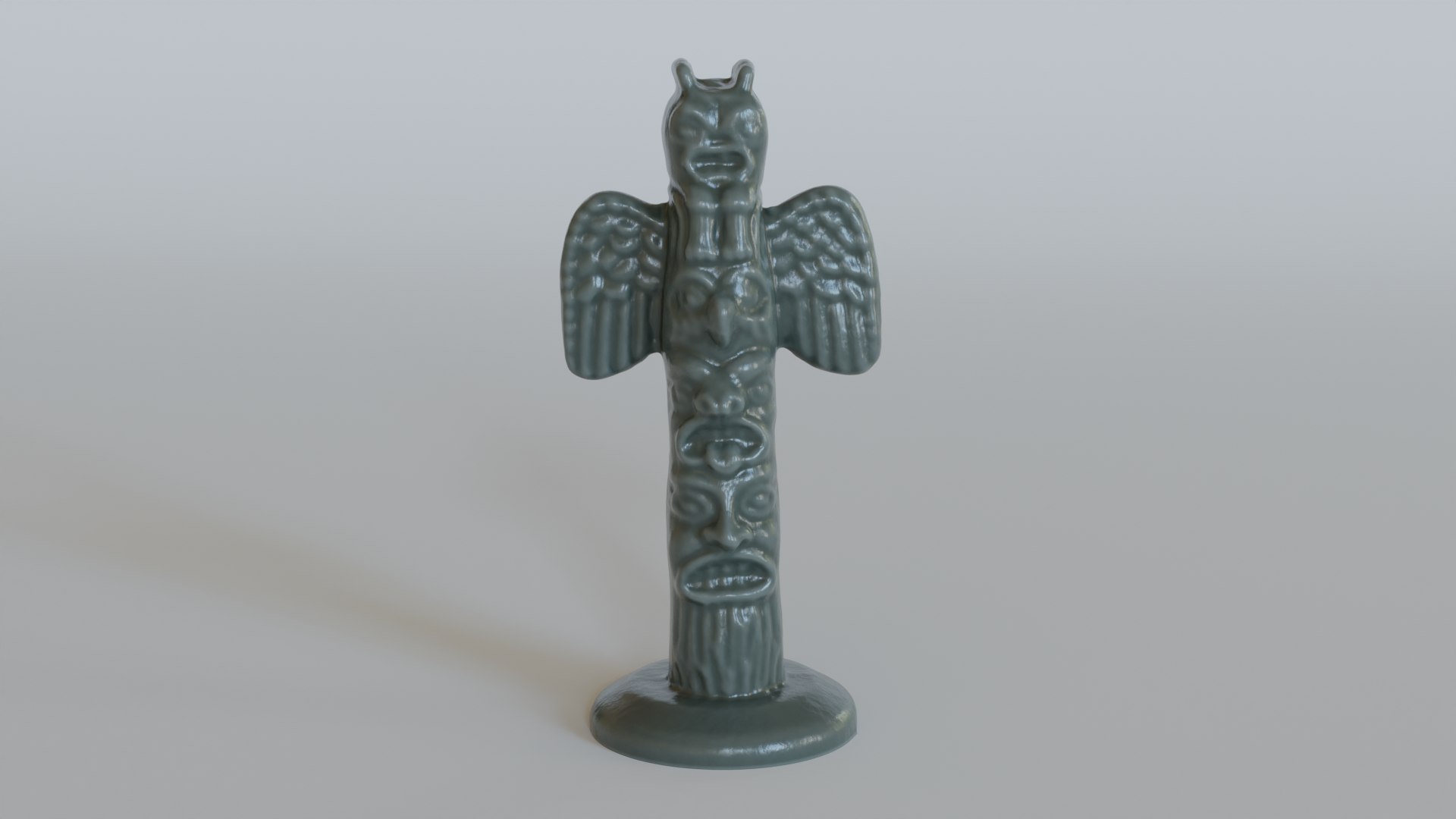Plastic Toy Native American Totem Pole 01 3D Model - TurboSquid 2055930
